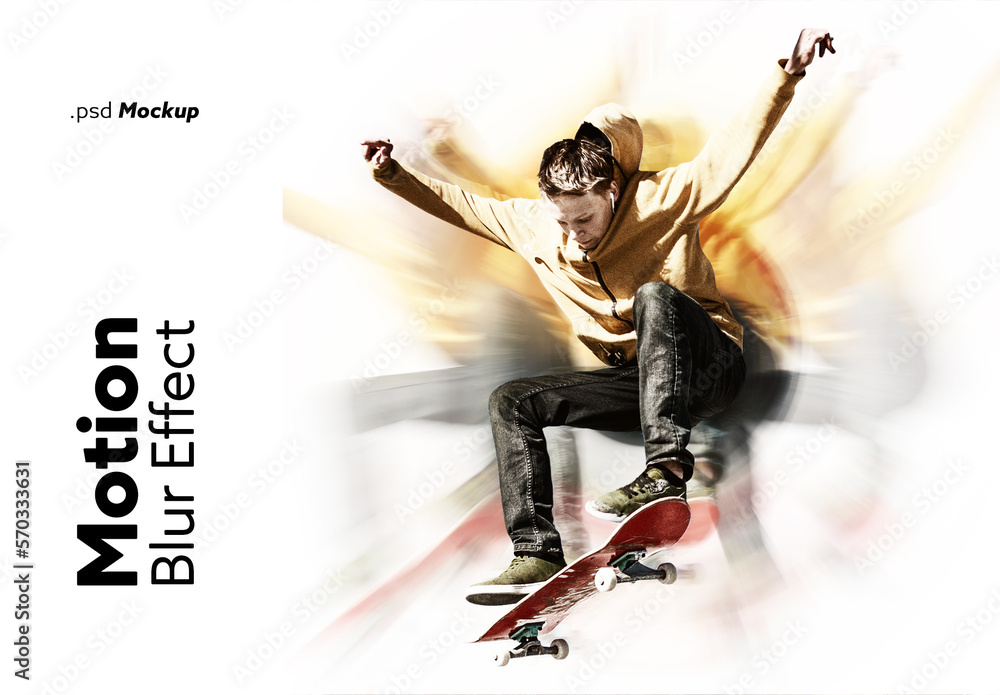 Motion Blur Photo Effect Stock Template | Adobe Stock