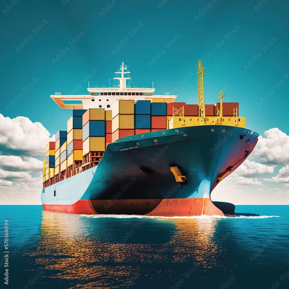 Global business logistic import export freight shipping transportation ...