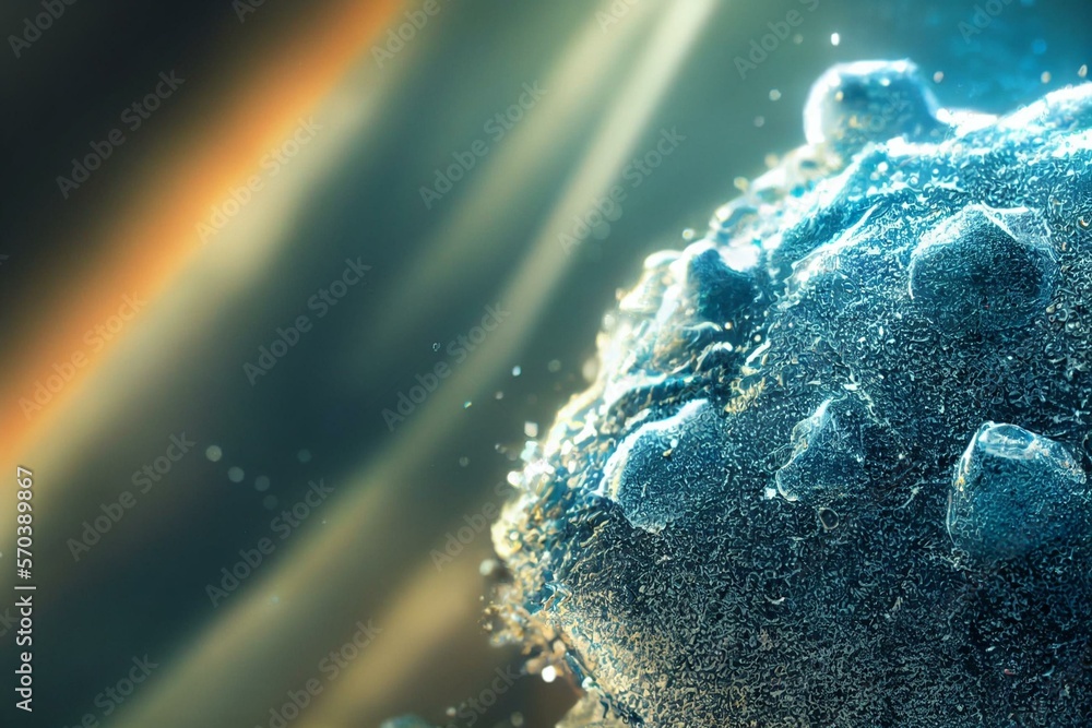 Close-up on micro plastic particles. The concept for water pollution ...