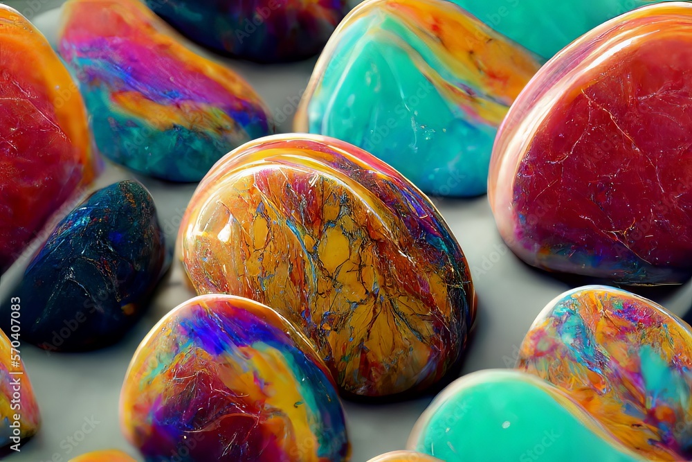 Stained Glass Cells Evoking Prehistoric Cave Art Stock Illustration ...