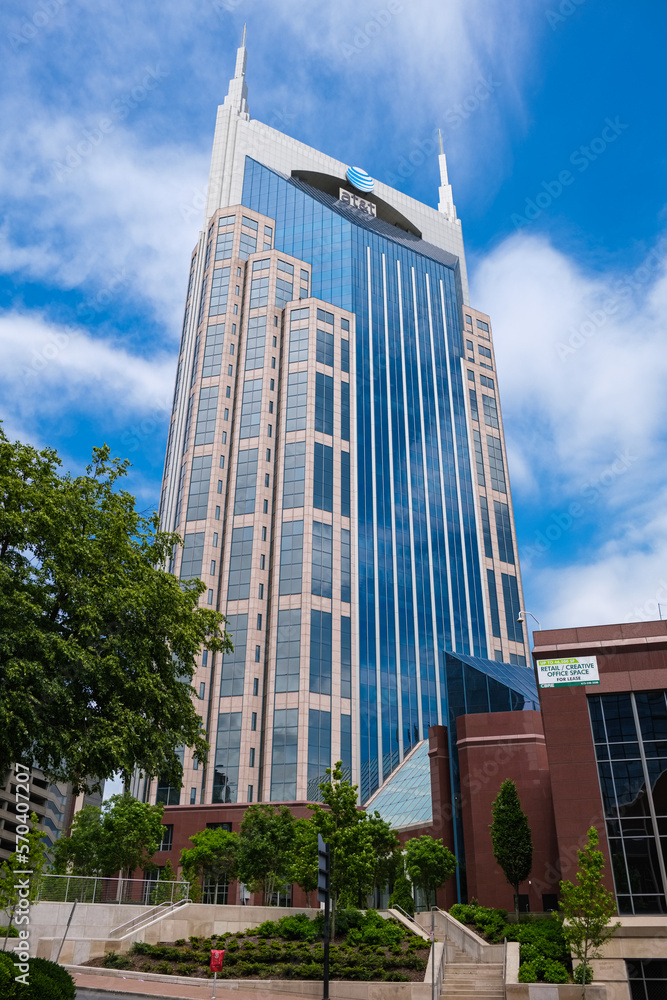 Batman AT&T office building in downtown Nashville, Tennessee Stock ...