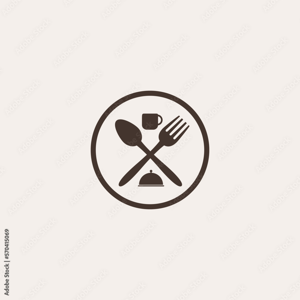 vector illustration of spoons and cutlery for icons, symbols or logos ...