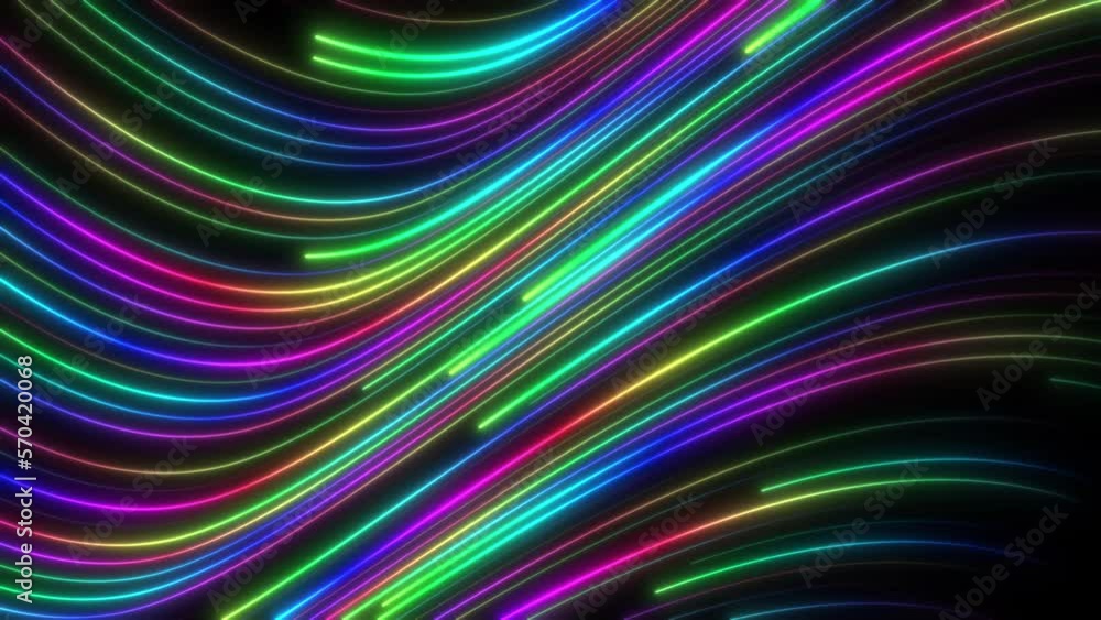 Multicolor Moving Lines in Space,Moving Lines of Fiber Optic Network ...