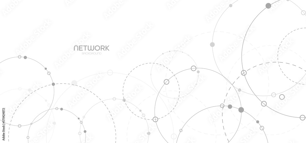 Network background. Connections with points, lines, and people icons ...