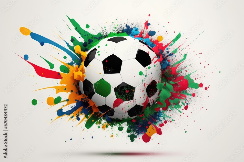 Colorful soccer background, football poster with colorful background ...