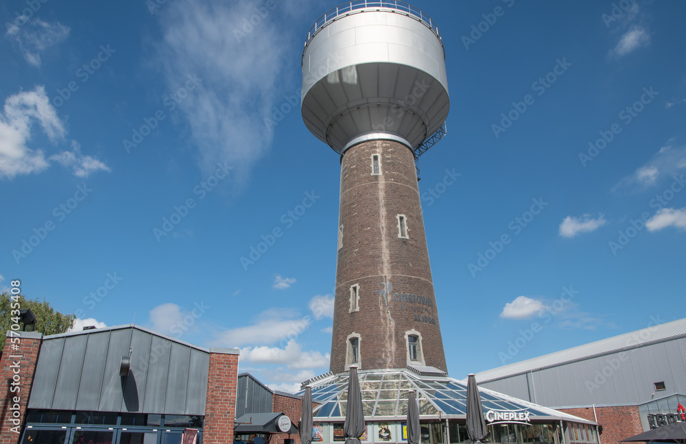 Alsdorf April 2021: The old water tower, Hubertusstraße 13. Now home to ...