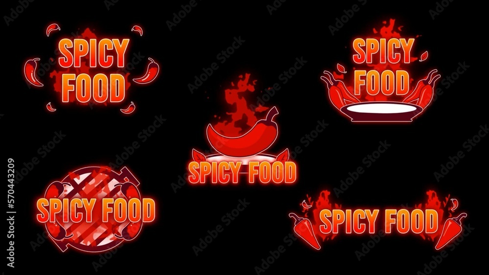 Dynamic Spicy Text Animation Stock Template | Adobe Stock