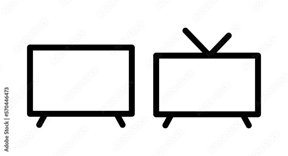 Tv icon vector illustration. television sign and symbol Stock Vector ...