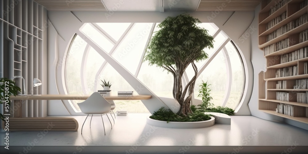 Discover the Future of Learning in a Futuristic Library Generative AI ...