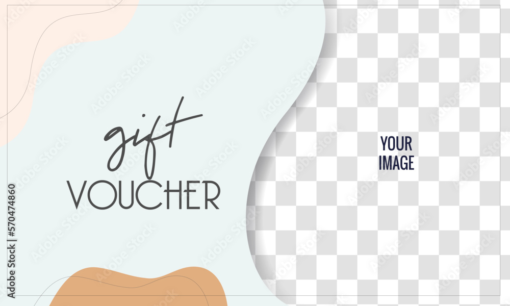 simple Voucher template vector illustration for Background design ...
