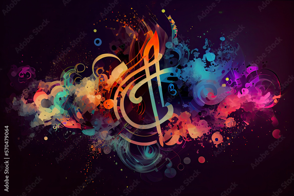 Abstract Music Art Wallpaper