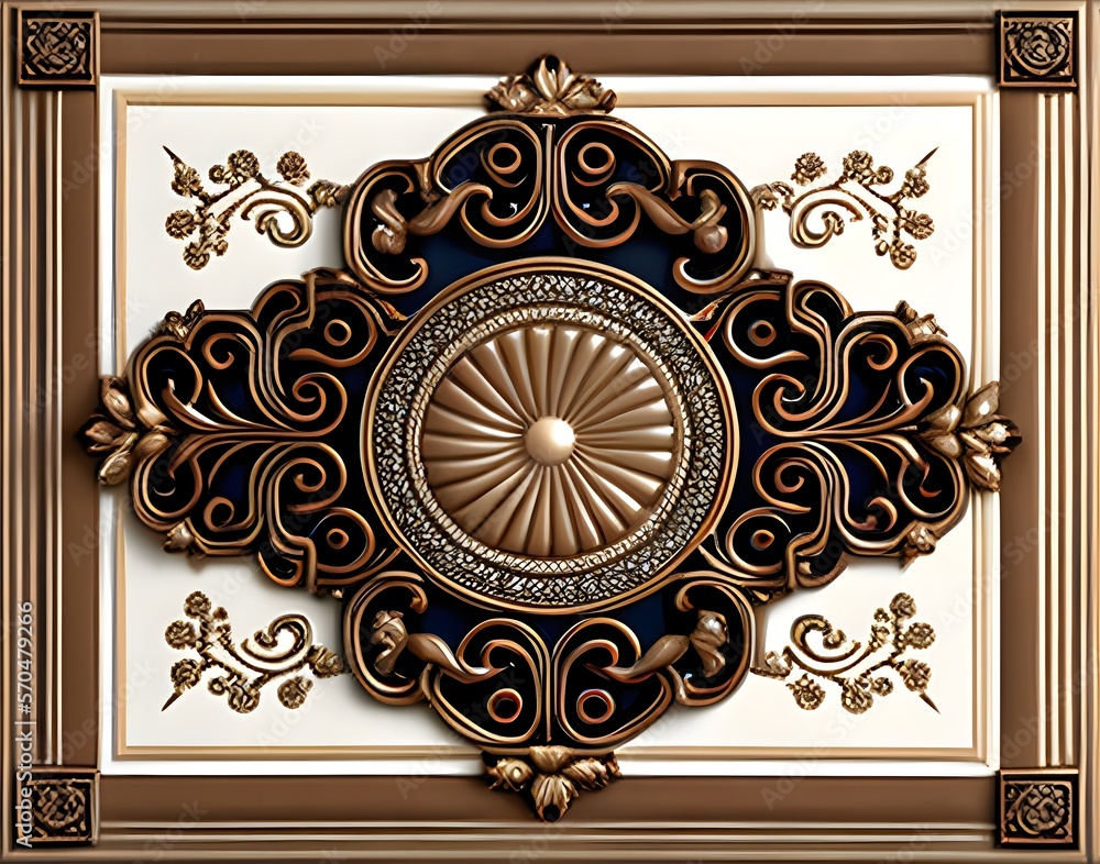 3D Digital Luxury Wall Tile Decor For Home, Royal Wall Tile Decor With ...