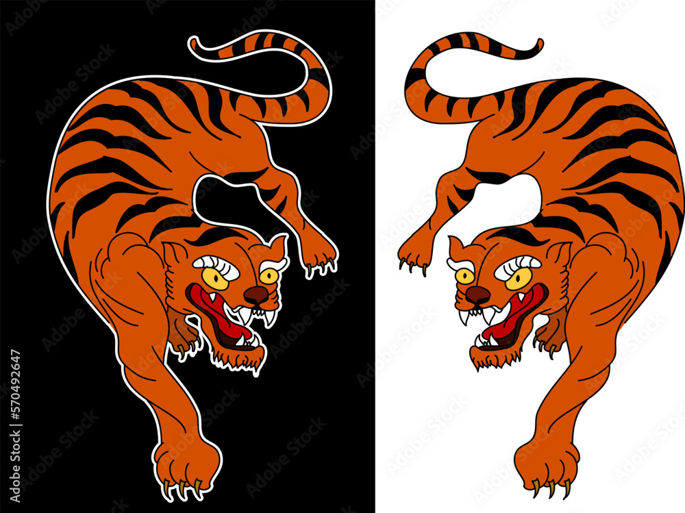 Traditonal Japanese culture for printing on shirt or coloring book ...