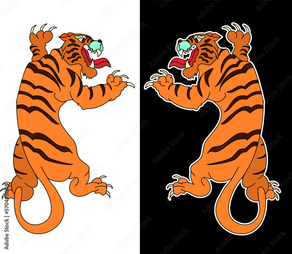 Traditonal Japanese culture for printing on shirt or coloring book ...