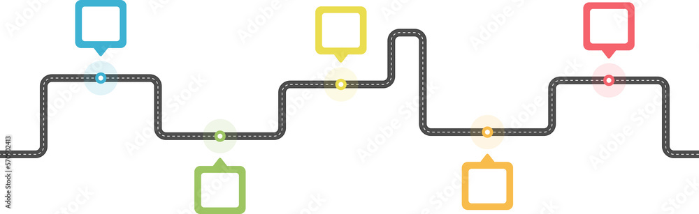 Road Infographics Stock Illustration | Adobe Stock