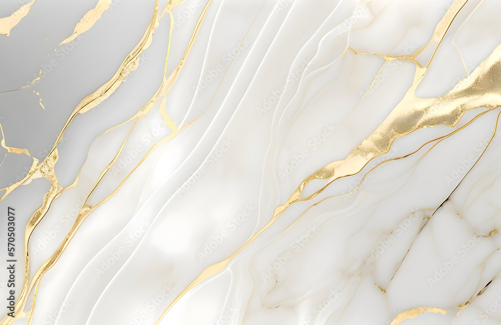 Luxury White Gold Marble texture background vector. Panoramic Marbling ...