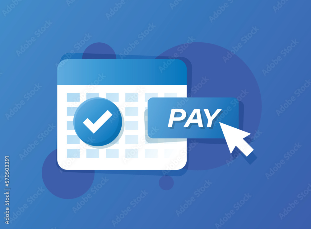 Success approved payment icon in flat style. Check mark notification ...