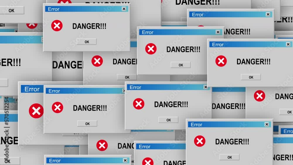 fatal errors Many Windows - 2D Transition animation background ...