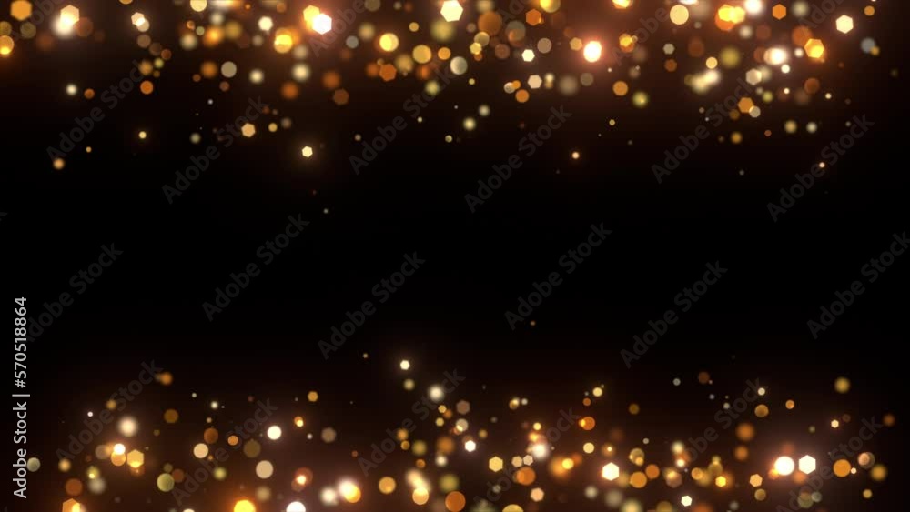 golden glow award particle frame ceremony background Stock Video ...