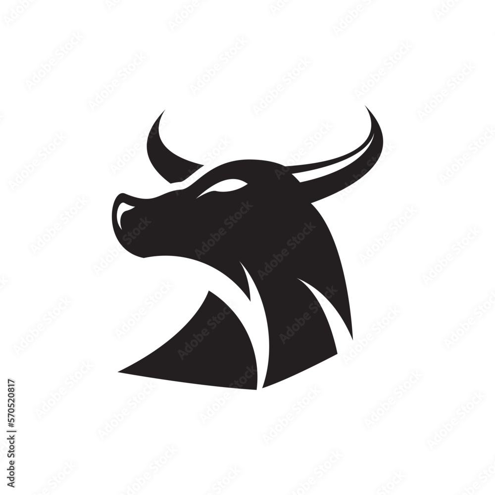 Bull head logo images Stock Vector | Adobe Stock