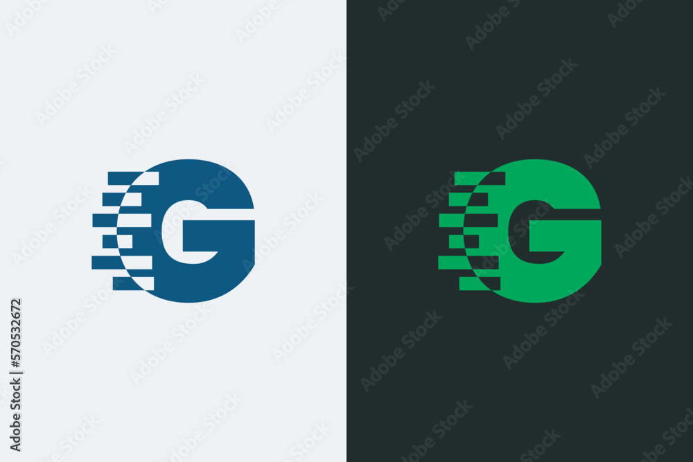 G letter iconic transformation shape vector logo design. Creative brand ...
