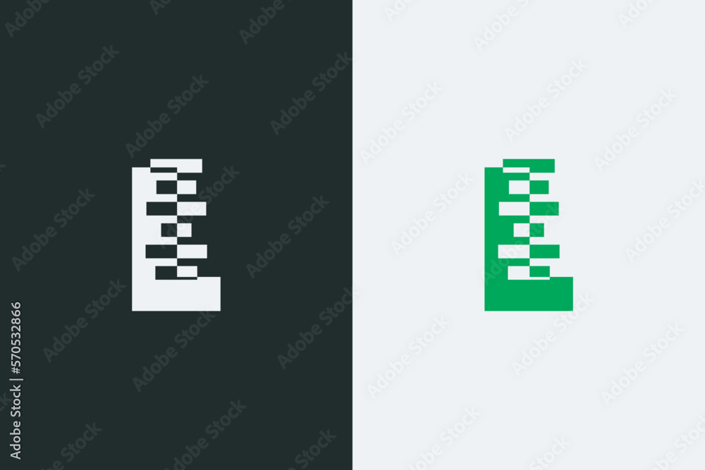 L letter iconic transformation shape vector logo design. Creative brand ...