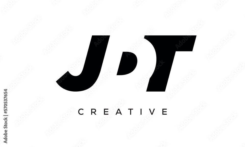JDT letters negative space logo design. creative typography monogram ...