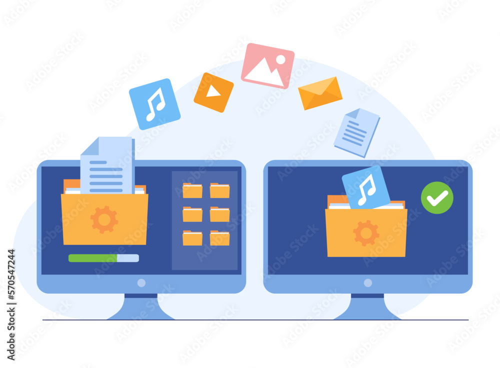 File transfer. Files transferred encrypted form. Program for remote connection between two ...