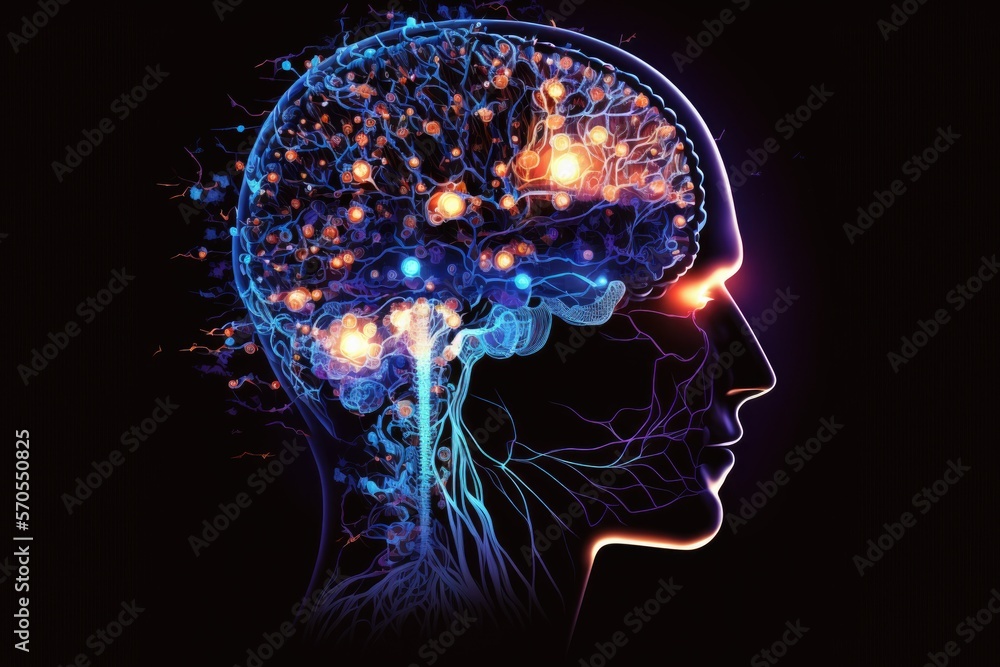Exploring the Inner Workings of the Human Mind and Technology A Glowing ...