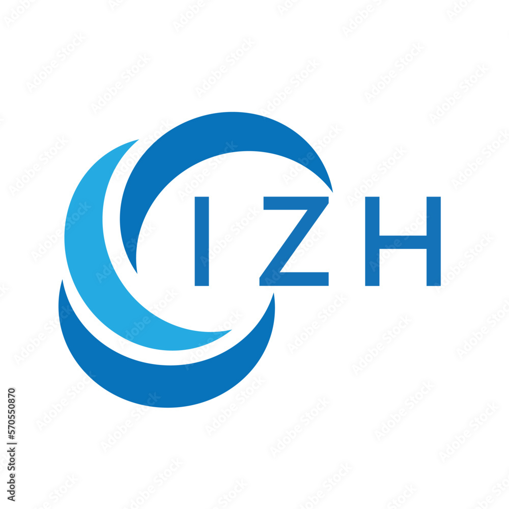 IZH Letter logo design template vector. IZH Business abstract ...
