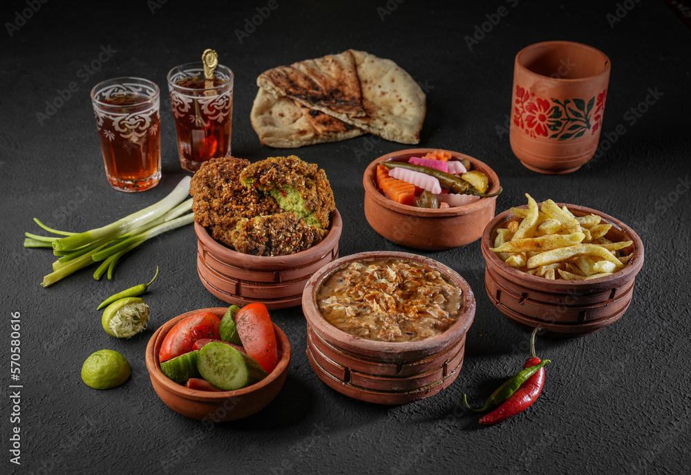 Arabic cuisine, Egyptian Breakfast - Beans; Middle Eastern traditional ...