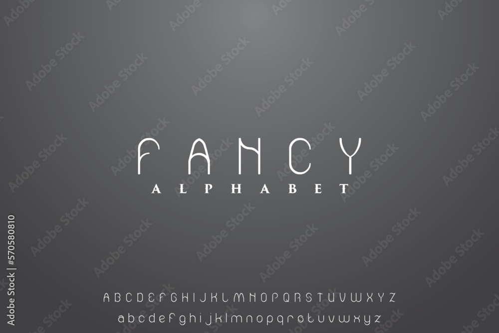 FANCY Minimal luxury typo Font and Modern tech Typography urban style ...