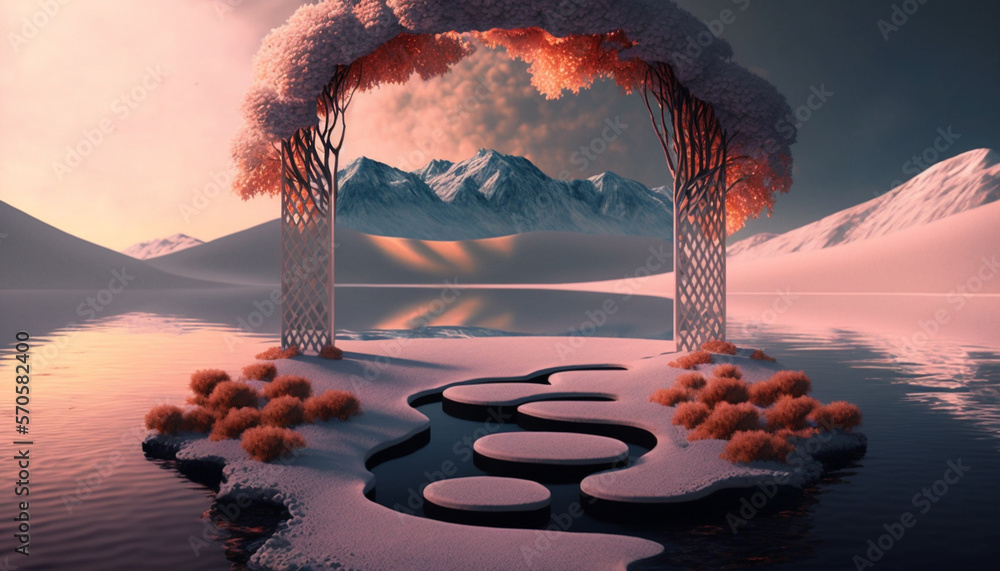 Surreal and Photo Realistic Pastel Landscapes of Dream-like settings ...