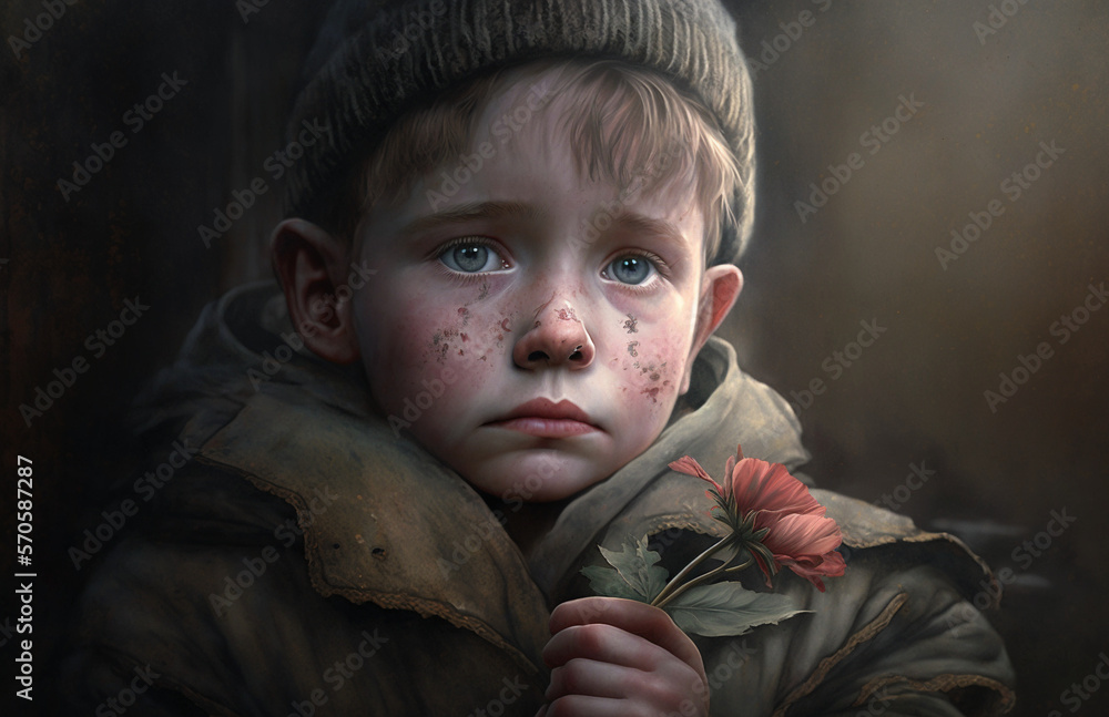 Tears of Innocence: A Young Boy's Tragedy Amidst the Chaos of War ...