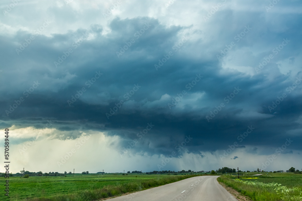 Severe Thunderstorm Clouds