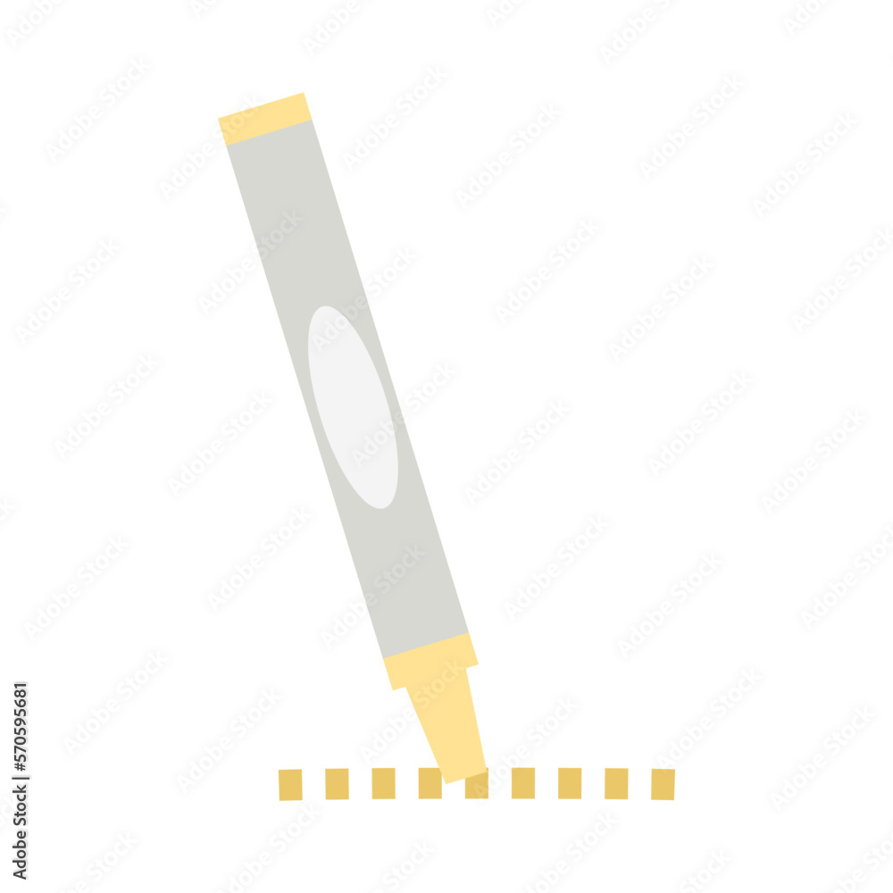 Crayon Highlighted Marks Drawing Doodle Sketch Line Stock Vector ...