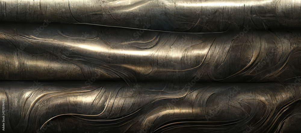 wavy iron zinc texture background with Generative AI Technology Stock ...