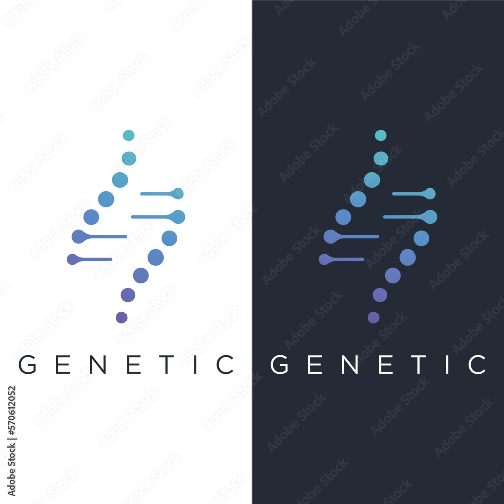 Logo design template DNA elements. Bio tech, DNA people, bio DNA, DNA ...