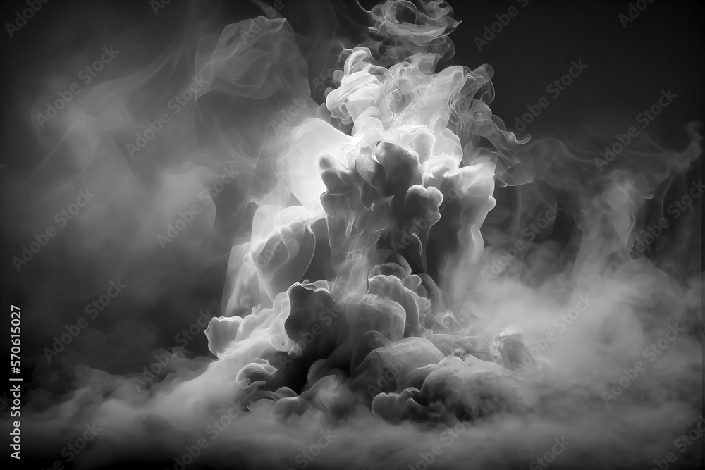 Greyi smoke background. Abstract Liquid effect. Dripping wave texture ...