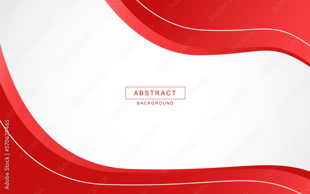 Abstract business background with red curve wave Stock Vector | Adobe Stock