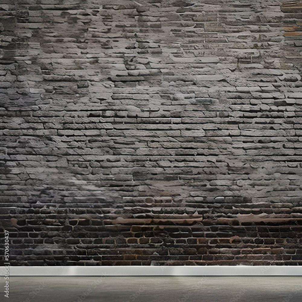 Brick Wall Backdrop Background Theatrical Stage Stock Illustration ...