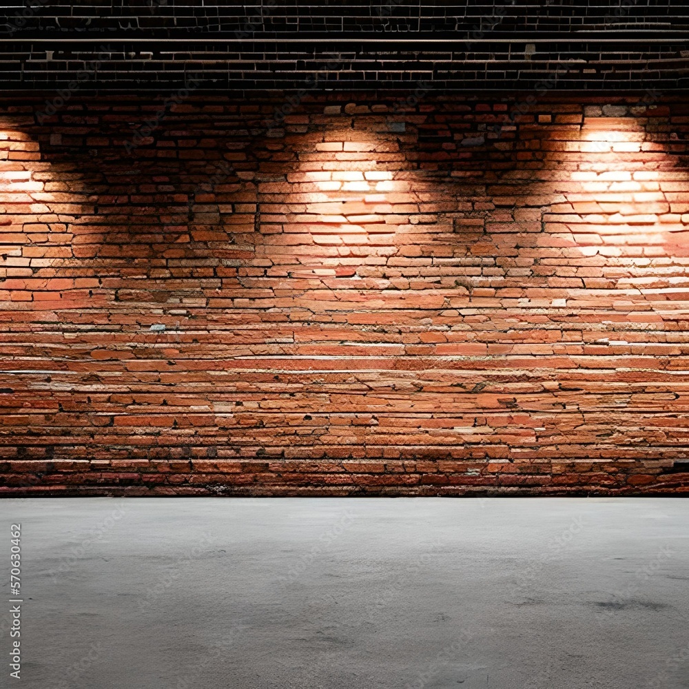 Brick Wall Backdrop Stock Illustration | Adobe Stock