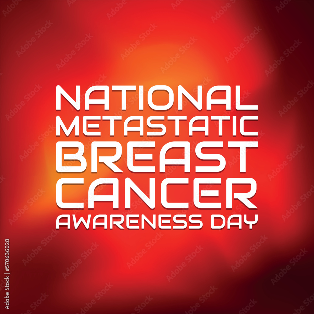 National Metastatic Breast Cancer Awareness Day. Geometric design ...