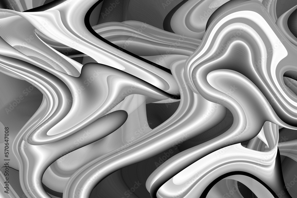 Abstract modern flow monochrome fluid free distorted dynamic flowing ...