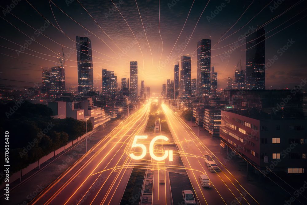 Experience a futuristic city where technology and communication ...