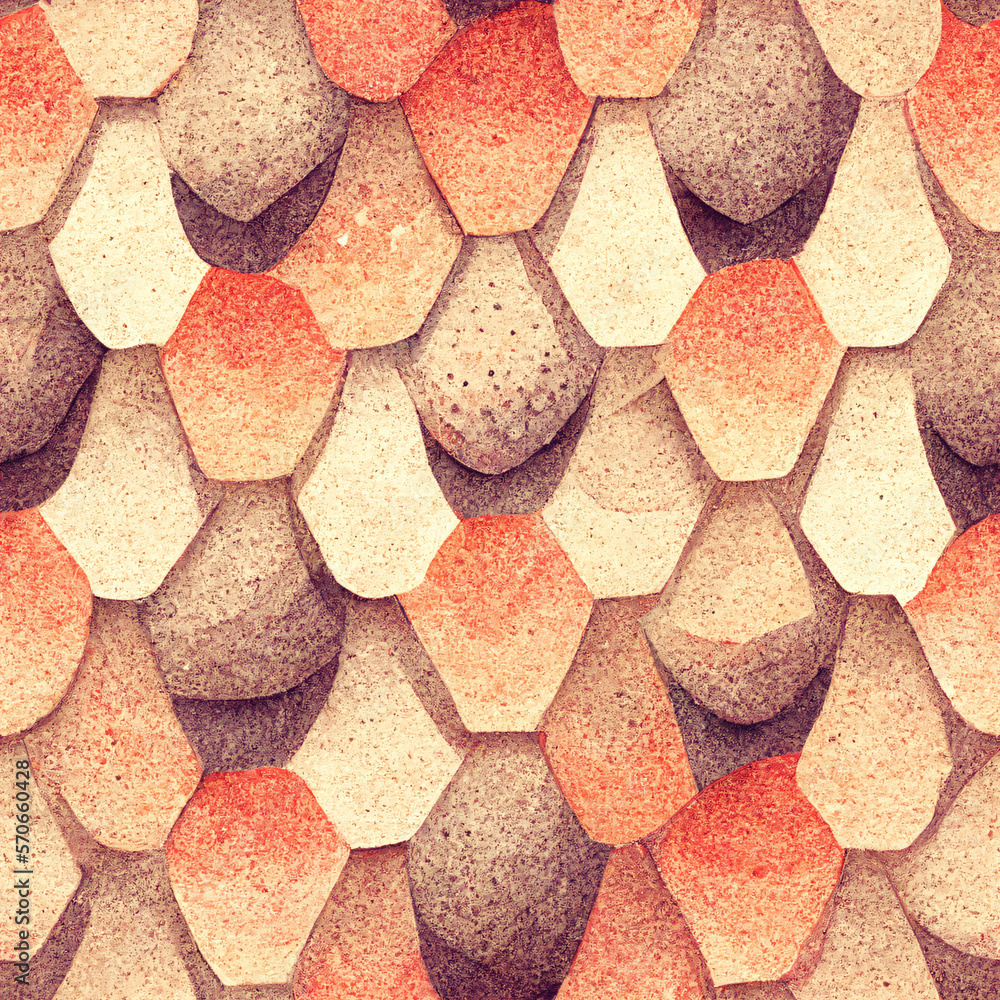 Seamless pattern of geometric scales. scales seamless pattern for ...