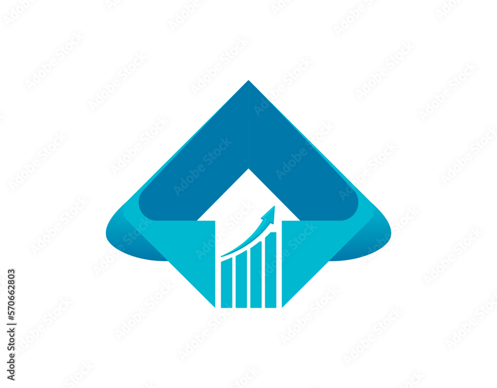 "A" Investment Logo Design Stock Vector | Adobe Stock