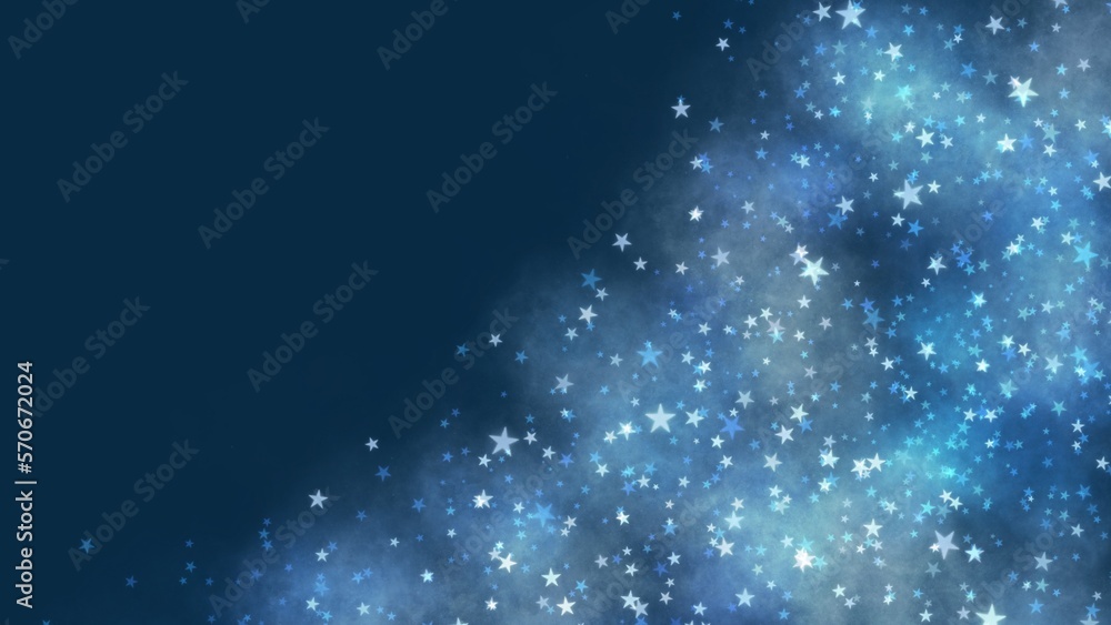 Space through a cluster of stars and galaxies worlds. The stars are ...