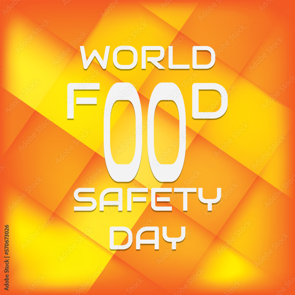 World Food Safety Day (WFSD) celebrated on 7 June every year. Vector ...