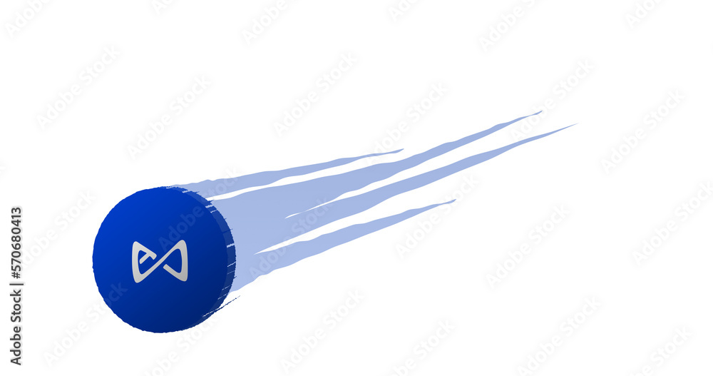 February 11 2023 Illustration of the crypto crash of the asset token ...